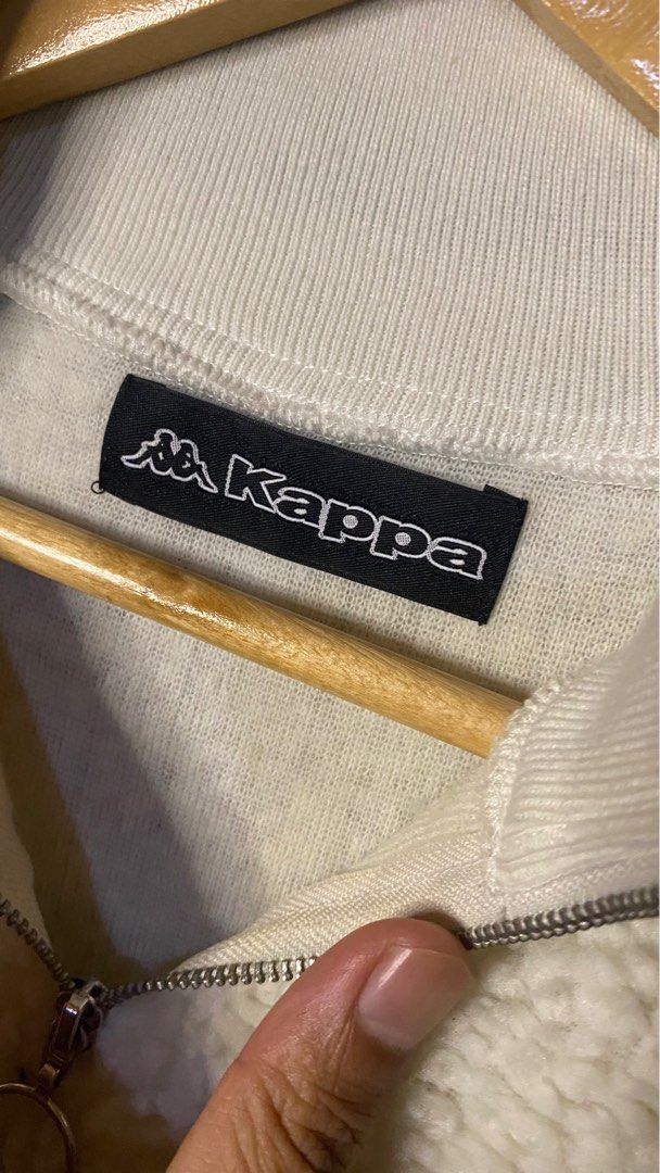 Vintage Kappa Sherpa Half Zip Sweater on Carousell
