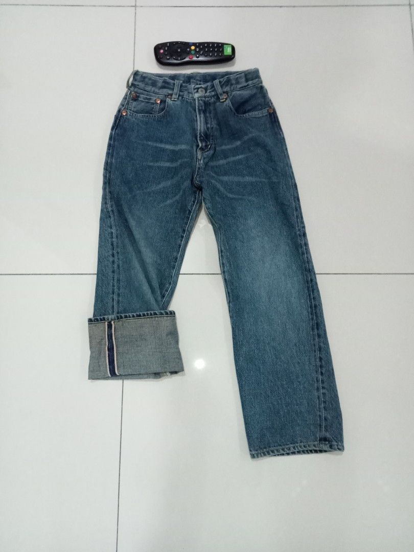 Vintage Seluar jeans denim selvadge/kepala kain utk kanak2, Men's ...
