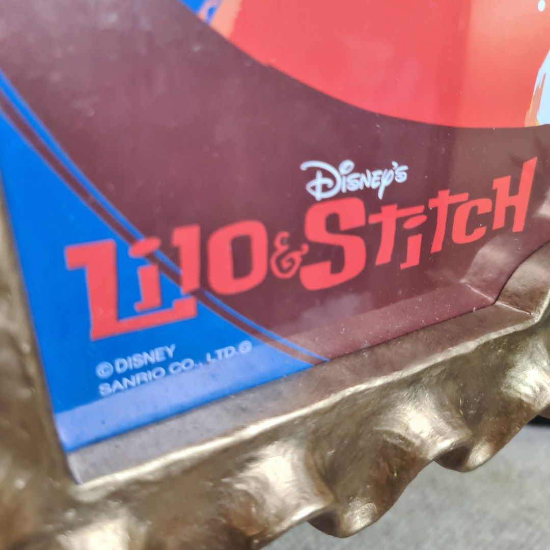 W23 x H30cm DISNEY'S LILO & STITCH SOLID GOLD RUFFLE DESIGN EDGE PHOTO ...