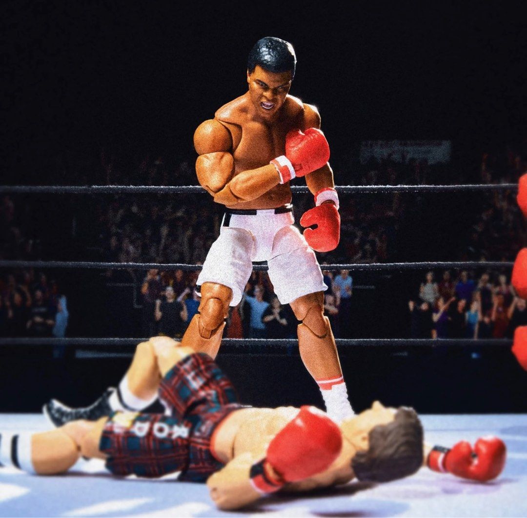 WWE Mattel Ultimate SDCC Exclusive Muhammad Ali Set of 2 Boxing and ...