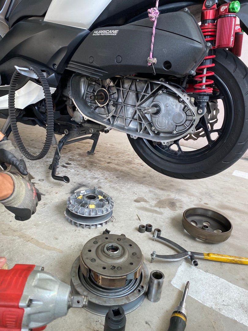 XMAX CVT CLEANING, Motorcycles, Motorcycle Accessories on Carousell