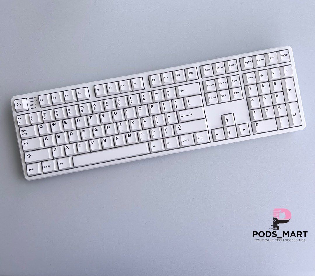 100% 108% Full Sized Custom Mechanical Keyboard (WOB white keycaps), Computers & Tech, Parts ...