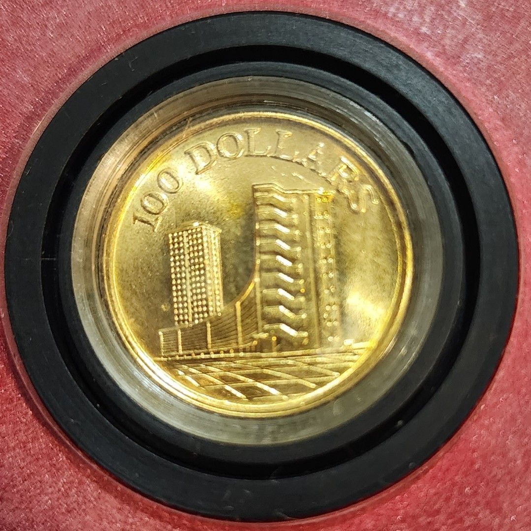 1965-1975 100 dollars Singapore coin, Hobbies & Toys, Memorabilia & Collectibles, Vintage ...