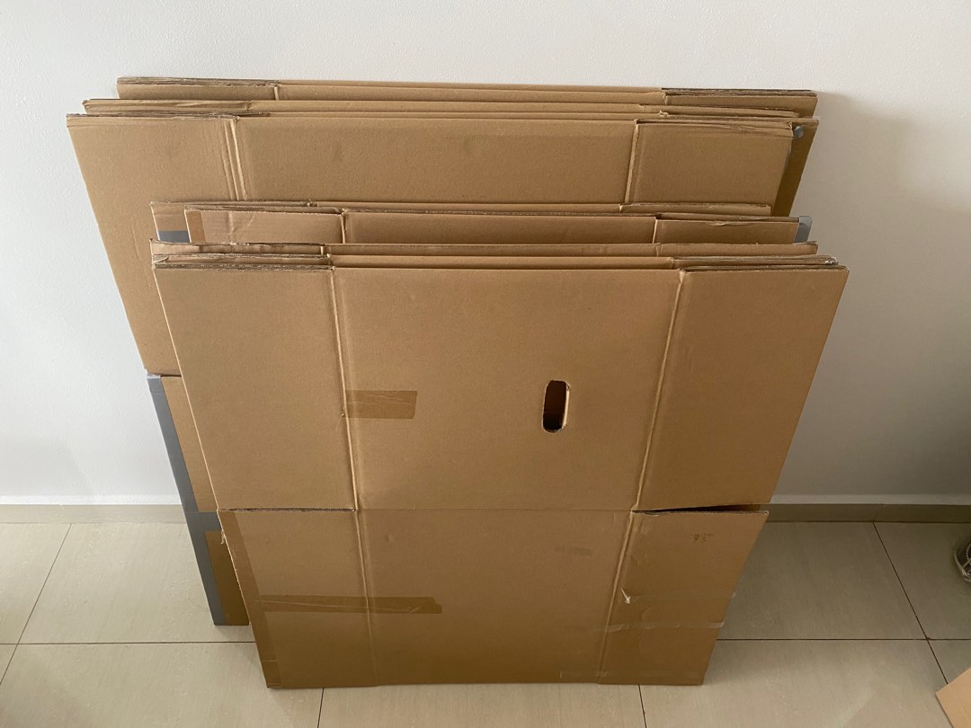 10 large carton boxes for house moving, Furniture & Home Living, Home ...