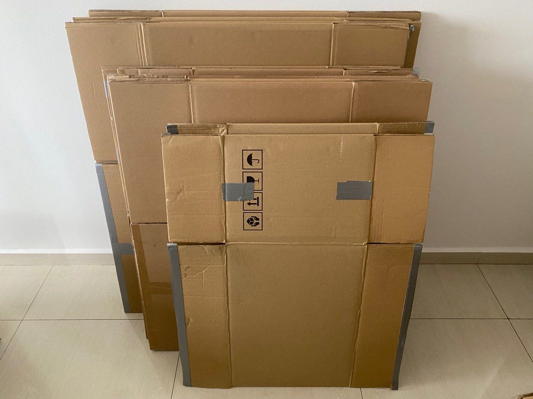 10 large carton boxes for house moving, Furniture & Home Living, Home ...