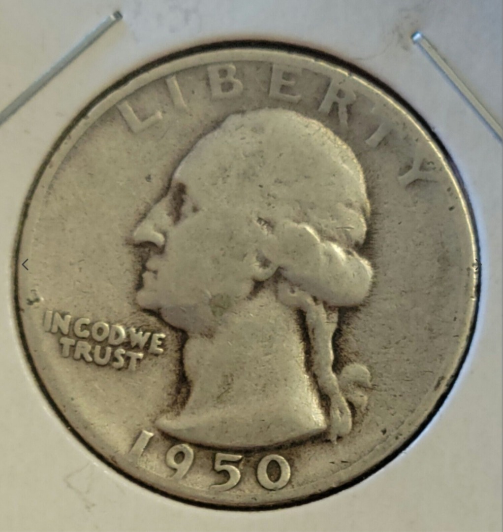 1950 S over D Obverse Washington Silver Quarter - VF *Rare Error Coin ...