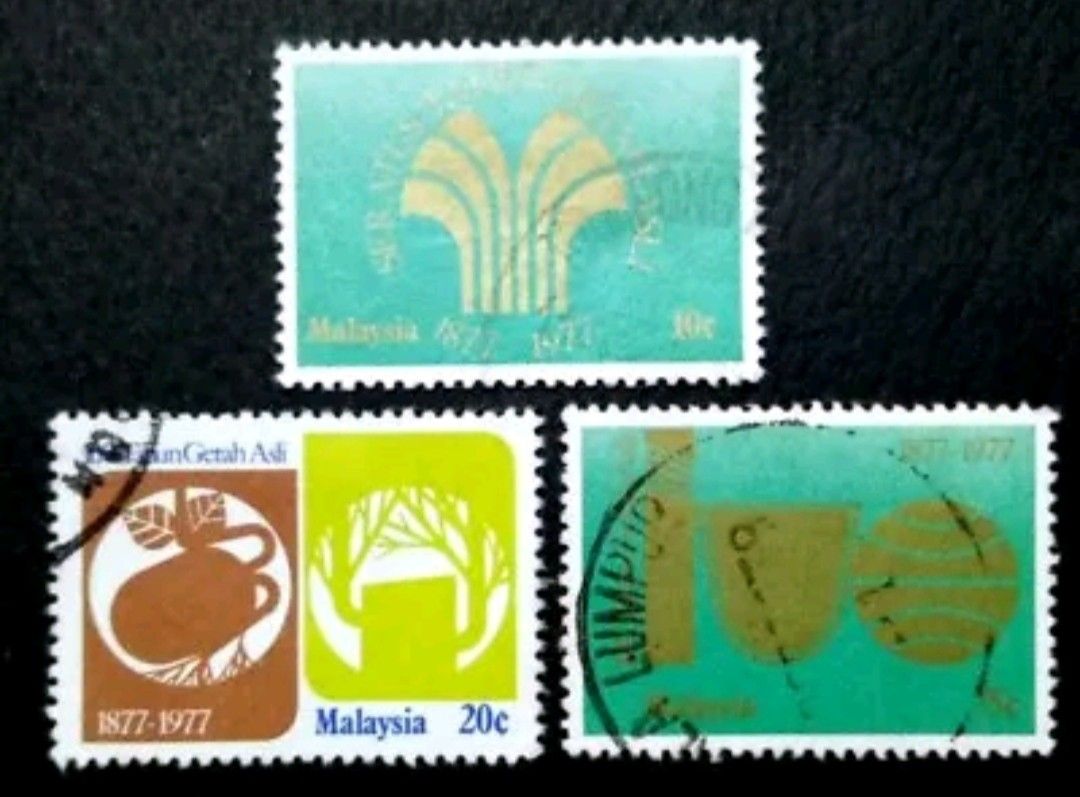 [2061] Malaysia 1978 100th Anniversary Of Centenary Rubber Production Complete Set - 3v Used ...