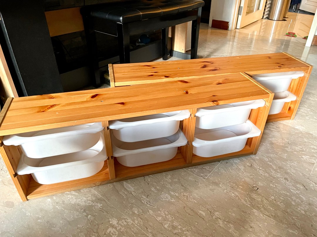 2nos. Ikea Pine wood Trofast drawer cabinets with drawers, Furniture ...