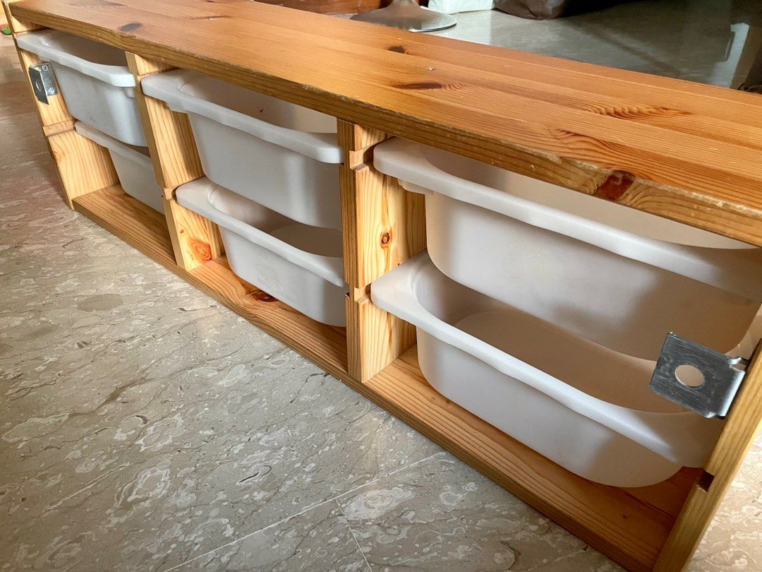 2nos. Ikea Pine wood Trofast drawer cabinets with drawers, Furniture ...