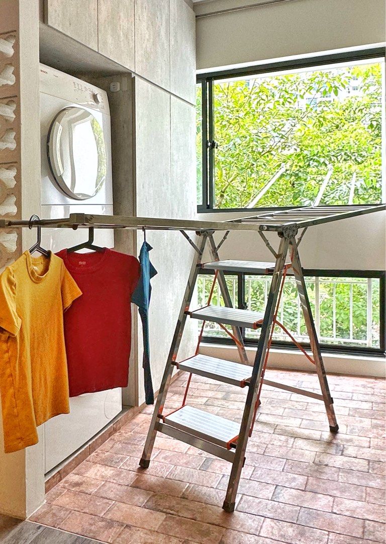 2-in-1 Laundry Rack Ladder, Furniture & Home Living, Home Improvement ...