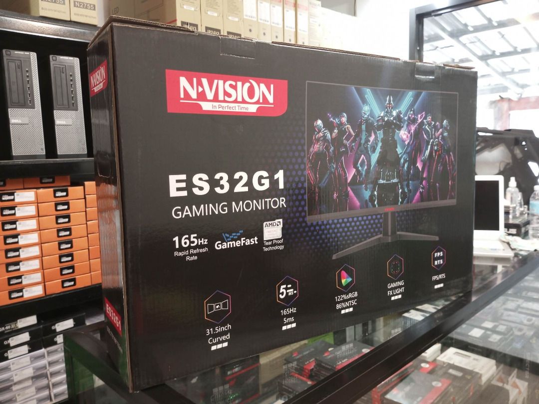 32 INCH LED GAMING MONITOR NVISION ES32G1, Computers & Tech, Parts ...