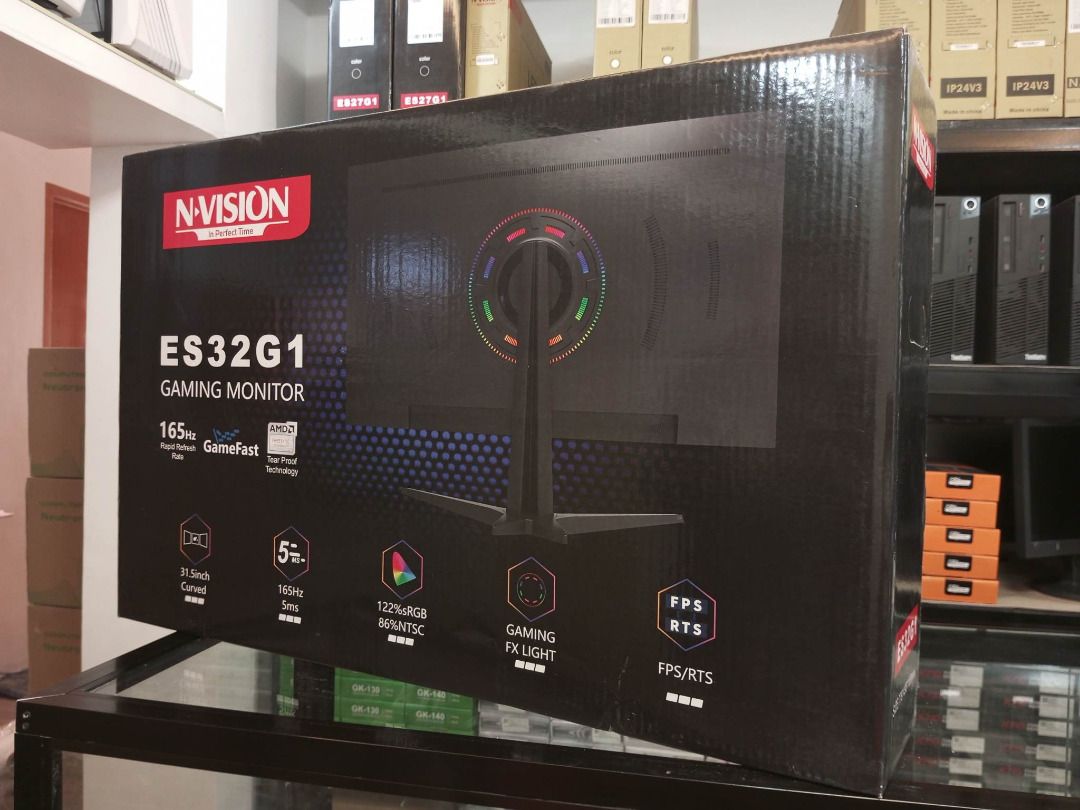 32 INCH LED GAMING MONITOR NVISION ES32G1, Computers & Tech, Parts ...