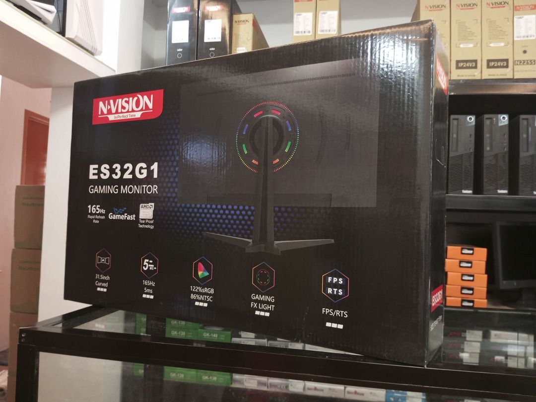 32 INCH LED GAMING MONITOR NVISION ES32G1, Computers & Tech, Parts ...