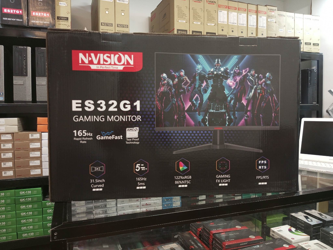 32 INCH LED GAMING MONITOR NVISION ES32G1, Computers & Tech, Parts ...