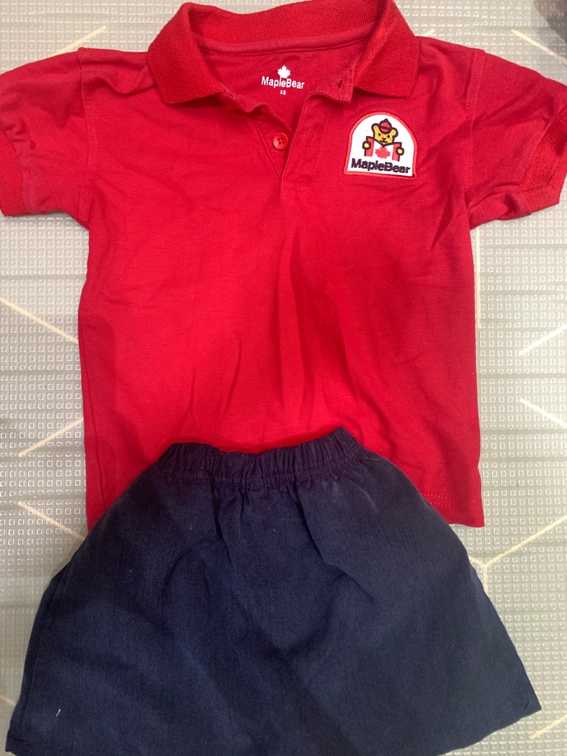 4 sets MapleBear Preschool Girl Uniform, Babies & Kids, Babies & Kids ...