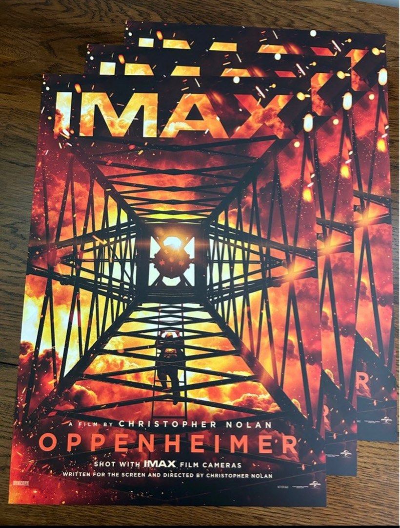 超平價！奧本海默 imax A3 poster 海報 oppenheimer, 興趣及遊戲, 收藏品及紀念品, 明星周邊 - Carousell