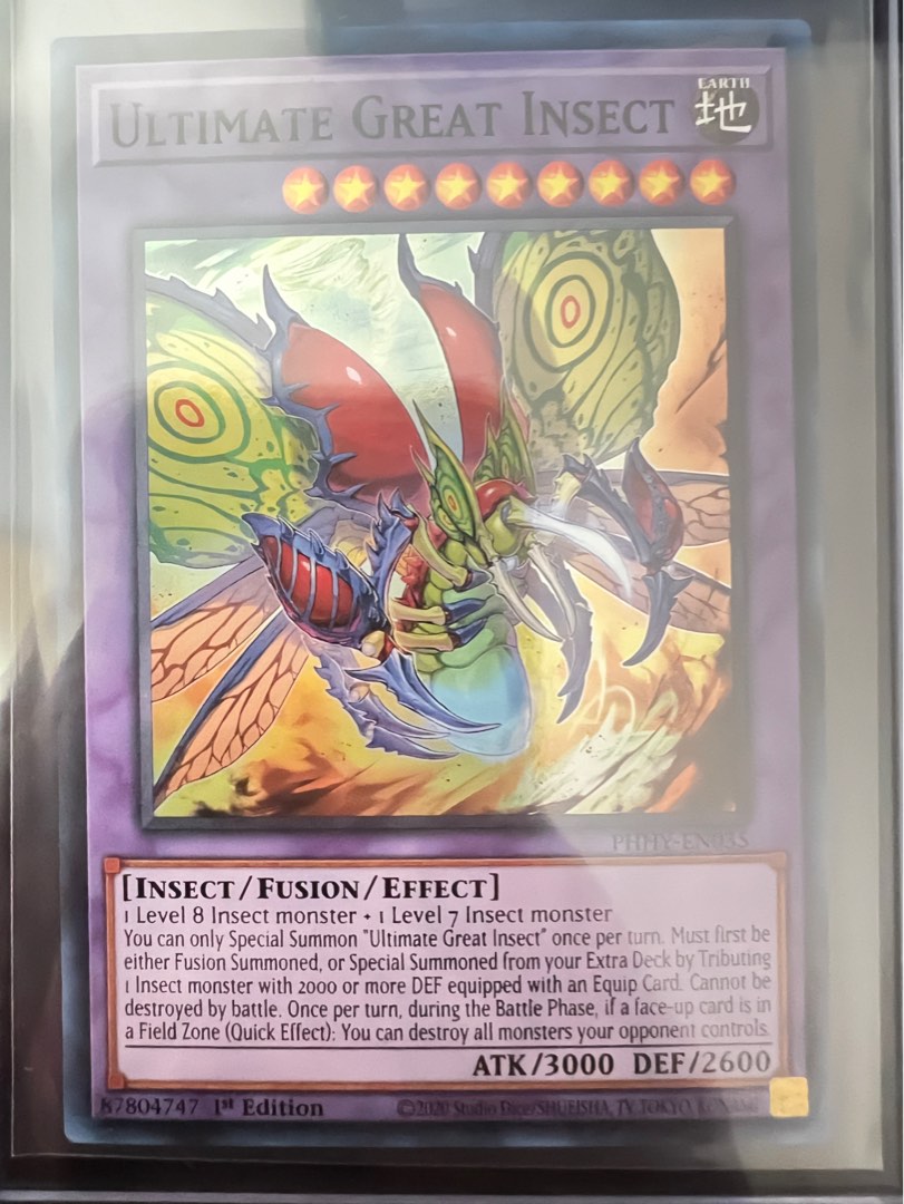 遊戲王 Yugioh: Ultimate Great Insect PHHY 1st [Fusion], 興趣及遊戲, 玩具 & 遊戲類 ...