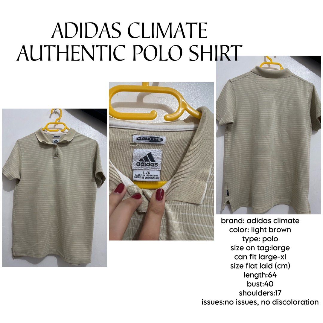 ADIDAS CLIMATE POLO SHIRT, Women's Fashion, Tops, Blouses on Carousell