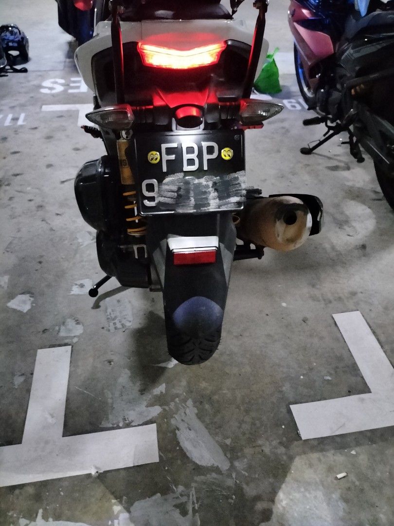 Aerox number plate light LED power saving LED, Motorcycles, Motorcycle ...