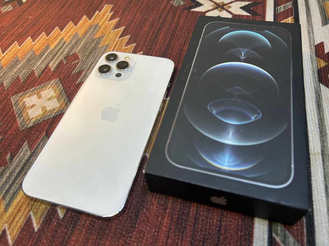 Apple iPhone 12 Promax 128gb Openline 85% BattHealth Compele Silver on ...