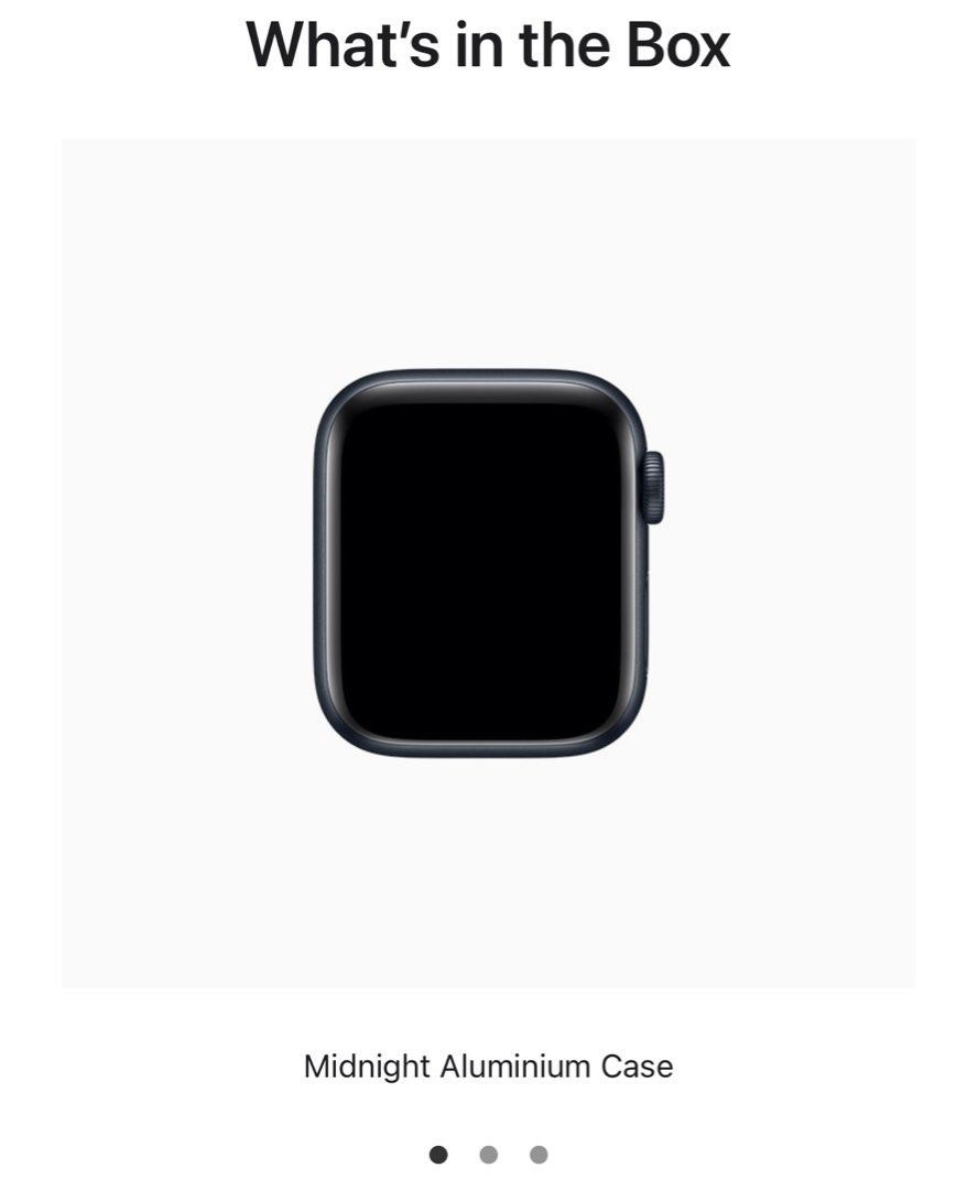Apple Watch SE - Midnight Aluminium Case, Midnight Sport Band 40MM ...