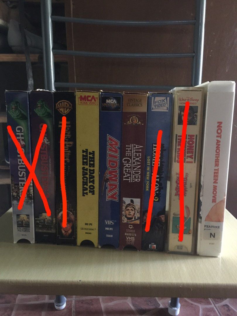 Assorted VHS tape, TV & Home Appliances, TV & Entertainment, Blu-Ray & Media Players on Carousell