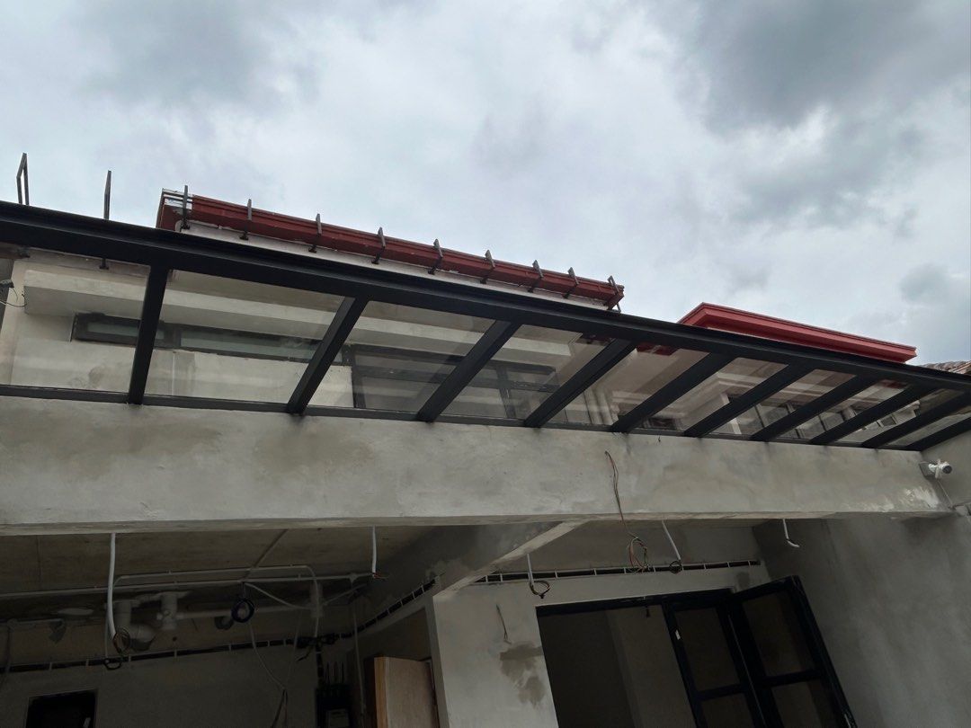 Awning skylight acp and metal deck, Furniture & Home Living, Outdoor ...