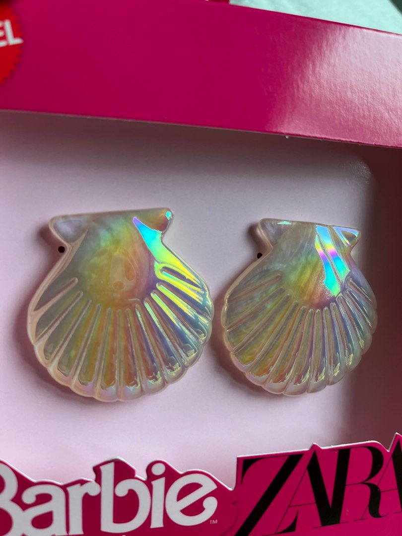 Zara x Barbie Movie Shell Earring, Women's Fashion, Jewelry ...