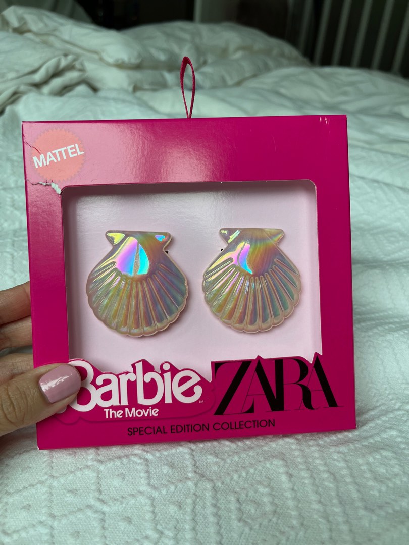 Zara x Barbie Movie Shell Earring, Women's Fashion, Jewelry ...