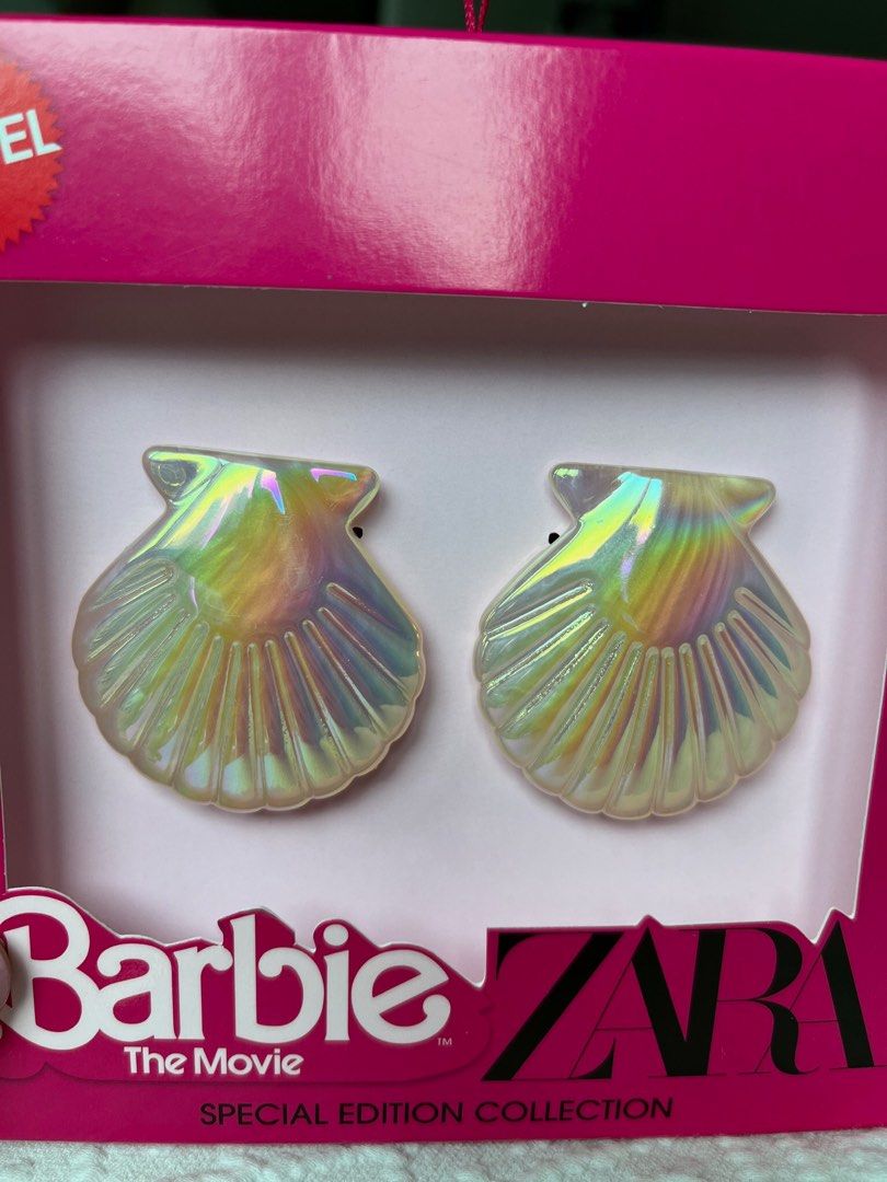 Zara x Barbie Movie Shell Earring, Women's Fashion, Jewelry ...