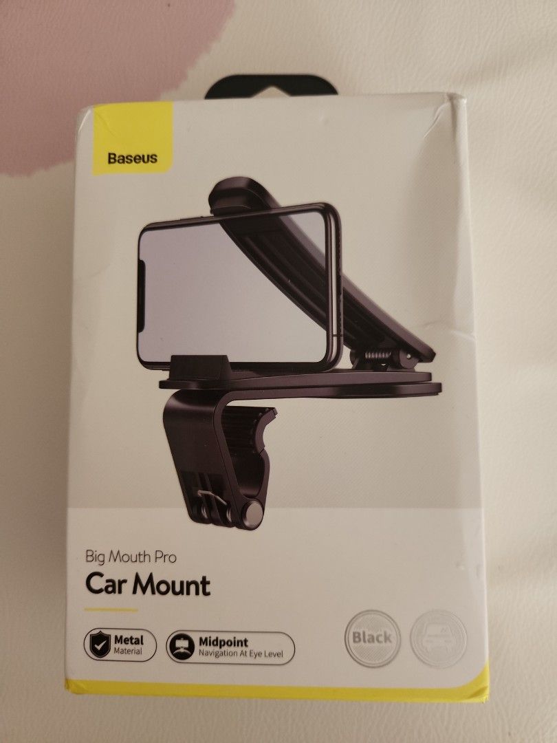 Baseus big mouth pro car mount, Mobile Phones & Gadgets, Mobile ...
