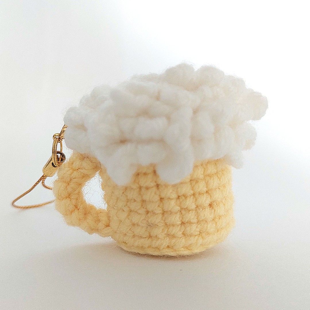 Beer crochet keychain, Hobbies & Toys, Stationery & Craft, Handmade ...
