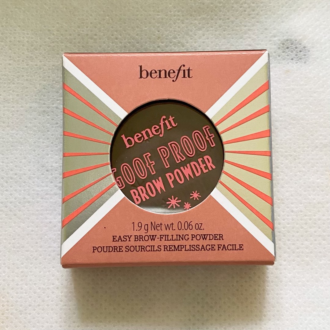 Benefits Goof Proof Brow Powder brow - 4.5 Neutral deep brown (1.9g ...