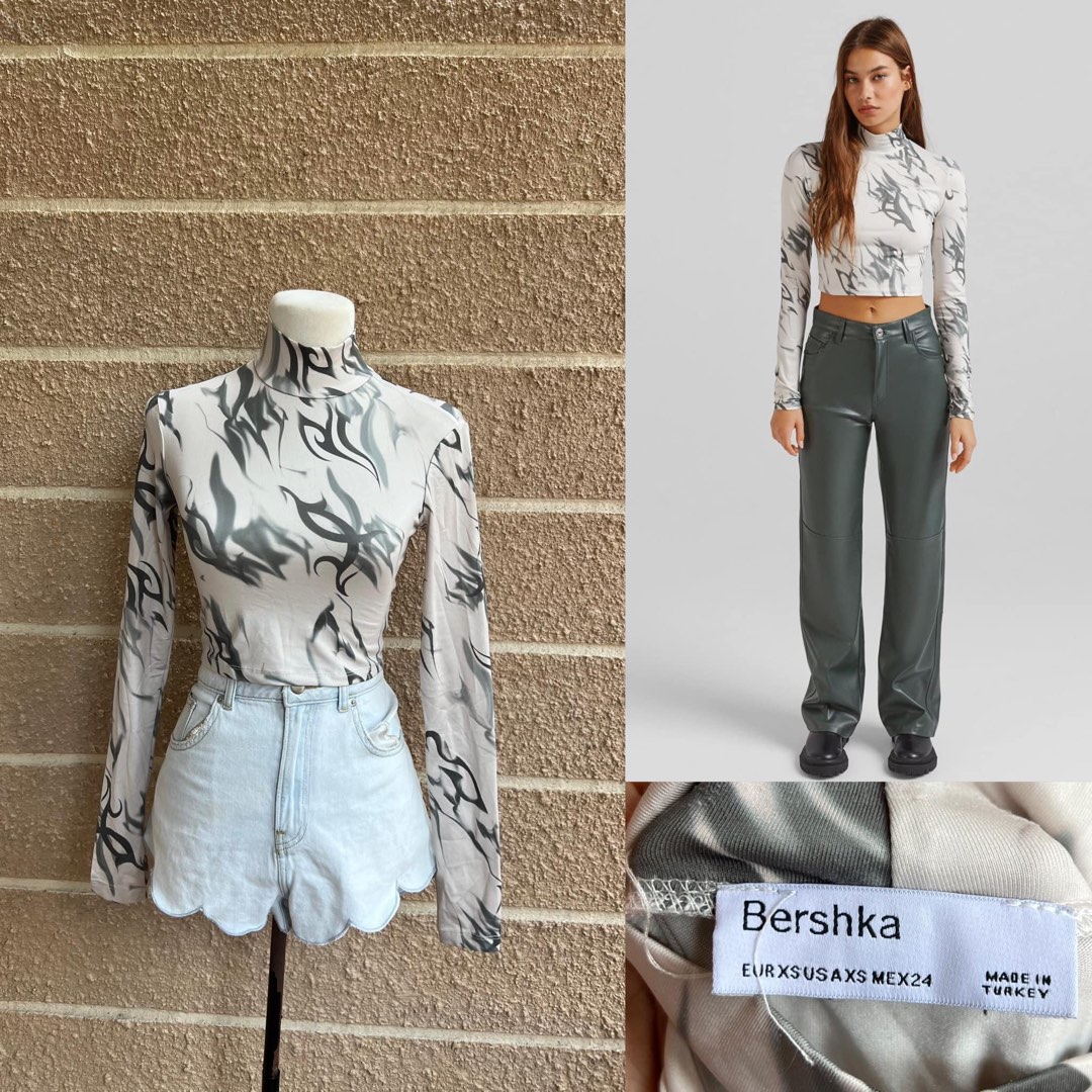 Bershka top, Women's Fashion, Tops, Longsleeves on Carousell