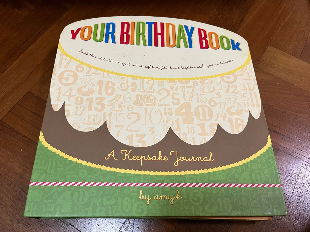 Birthday Book - Keepsake Journal from birth to teenage, Hobbies & Toys ...