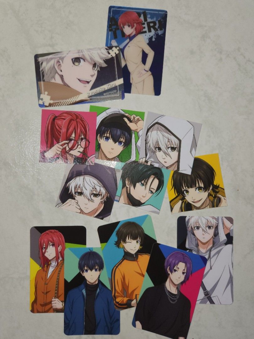 Blue lock card set fan merch print photocard PC, Hobbies & Toys ...