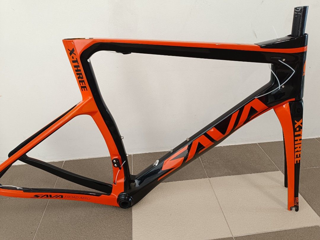 BNIB SAVA 1 Kg Aero RB Carbon Road Bike Frame and Fork, seat post ...
