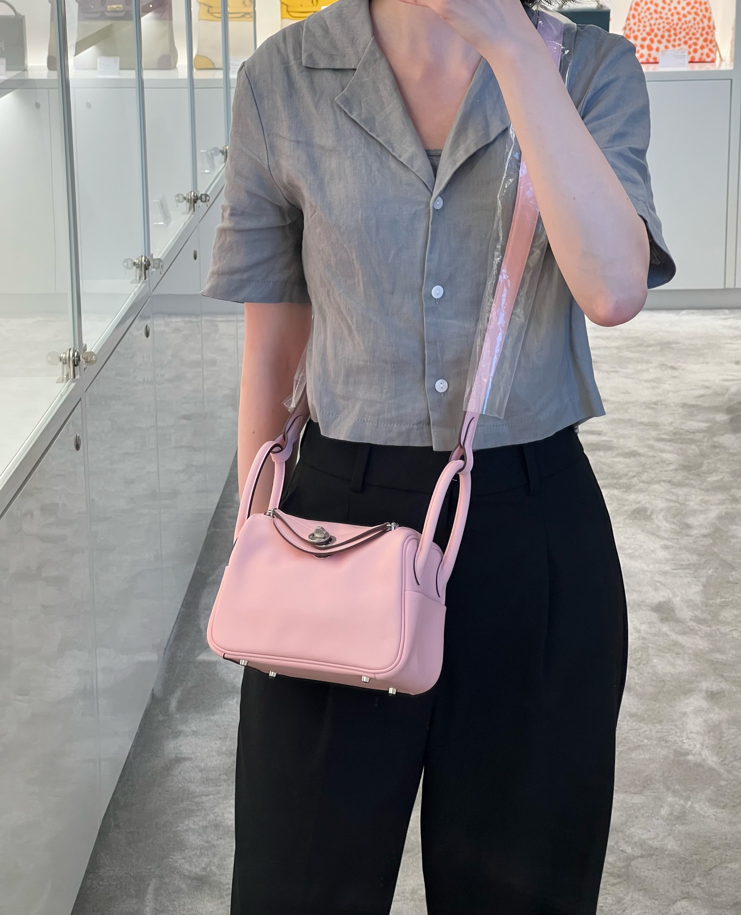 SOLD Brand New Mini Lindy Rose Sakura Swift PHW, Luxury, Bags & Wallets ...