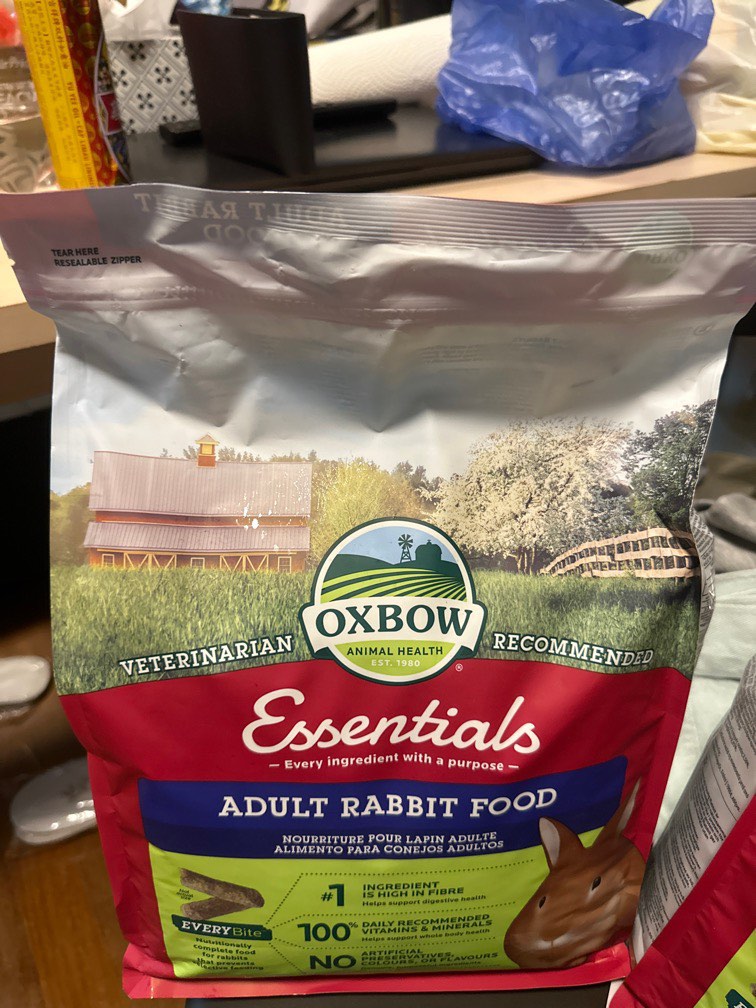 Brand new Oxbow adult rabbit food, Pet Supplies, Pet Food on Carousell