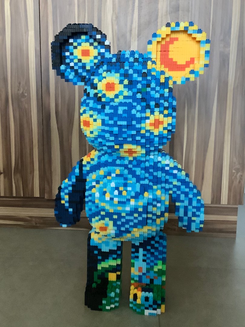 Built Lego bearbrick, Hobbies & Toys, Toys & Games on Carousell