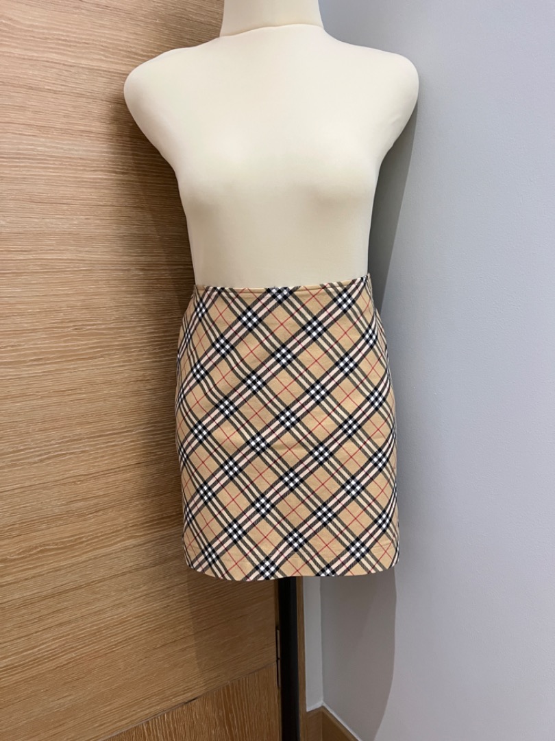 Burberry Blue Label Checked Plaid Mini Skirt Luxury Apparel On Carousell