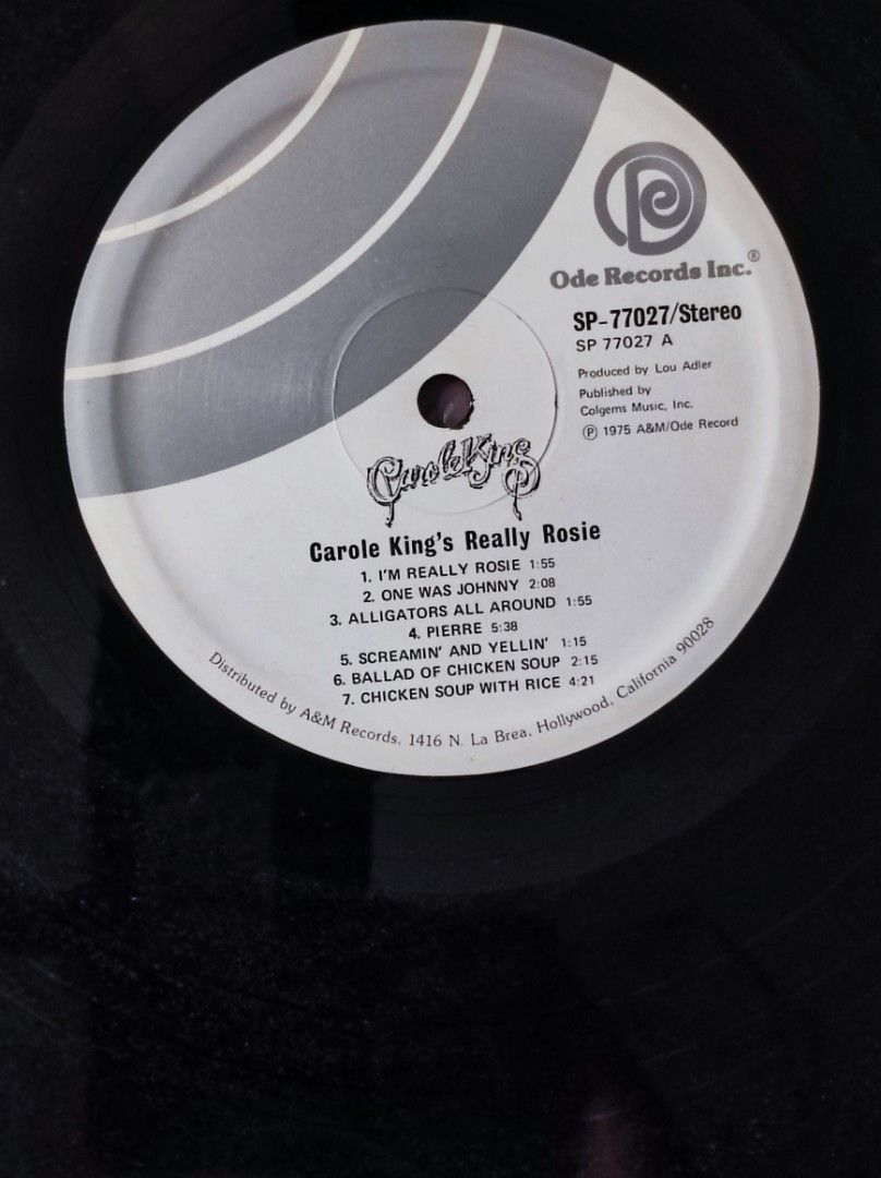 Carole King Album Really Rosie[LP], Hobbies & Toys, Music & Media ...