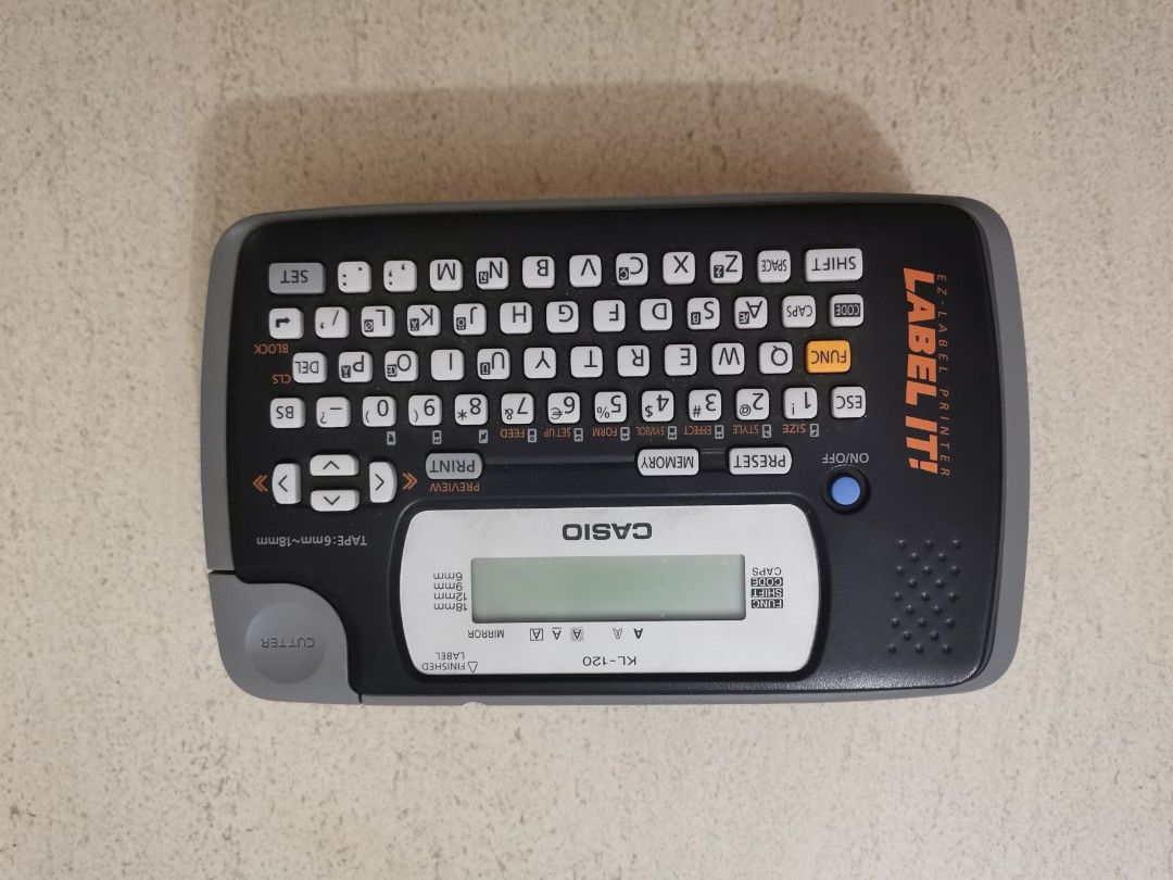Casio Label Printer KL-120 Including the tape, Computers & Tech, Printers, Scanners & Copiers on ...