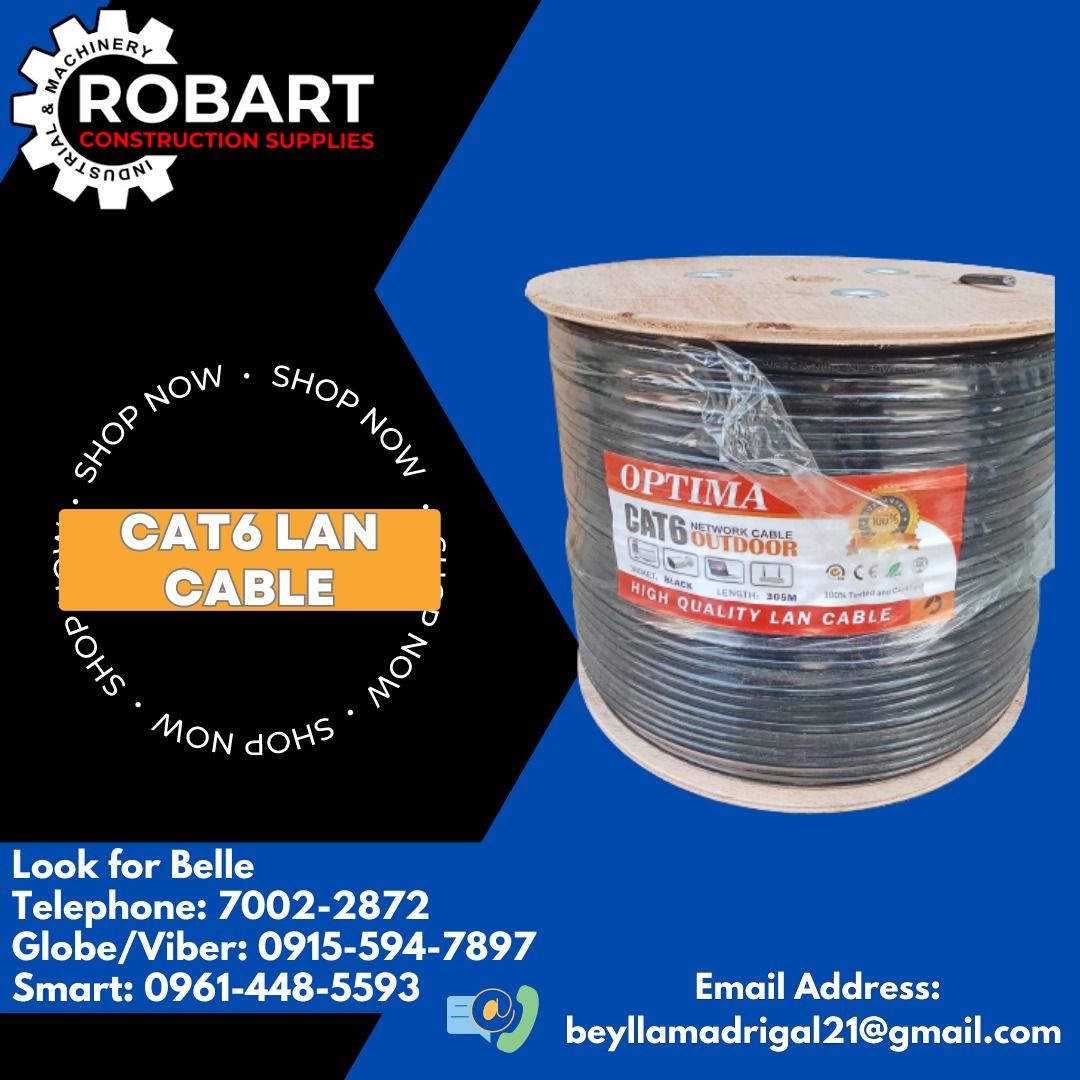 Cat6 Lan Cable / UTP Cable, Commercial & Industrial, Construction Tools ...