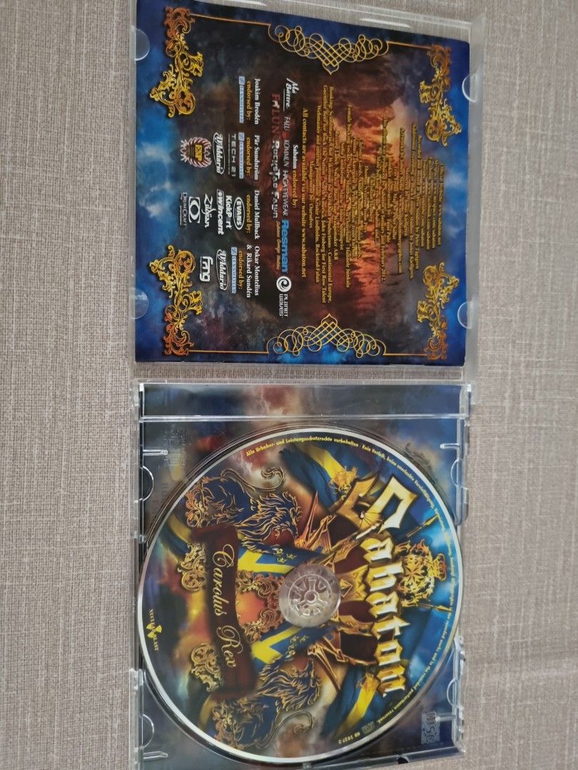 CD Sabaton Carolus Rex, Hobbies & Toys, Music & Media, CDs & DVDs on ...