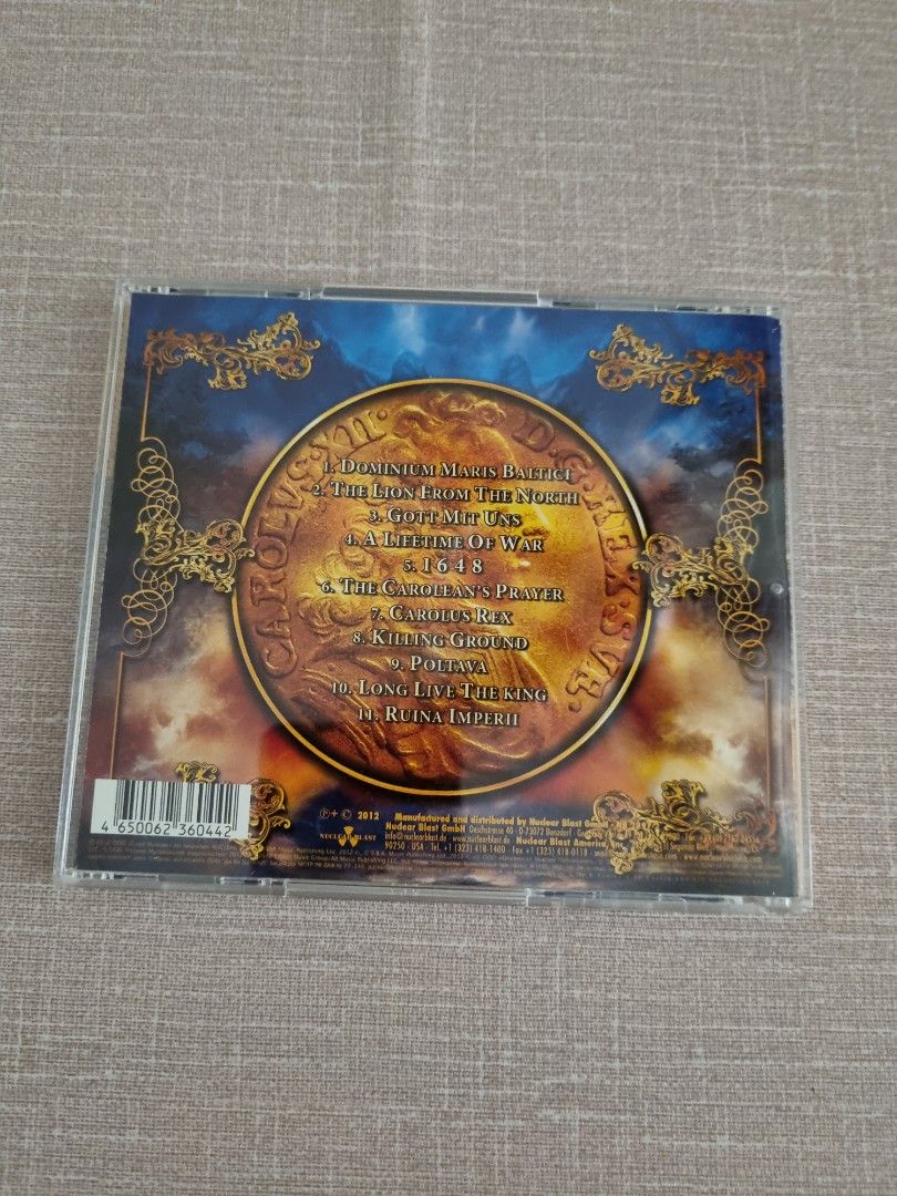 CD Sabaton Carolus Rex, Hobbies & Toys, Music & Media, CDs & DVDs on ...