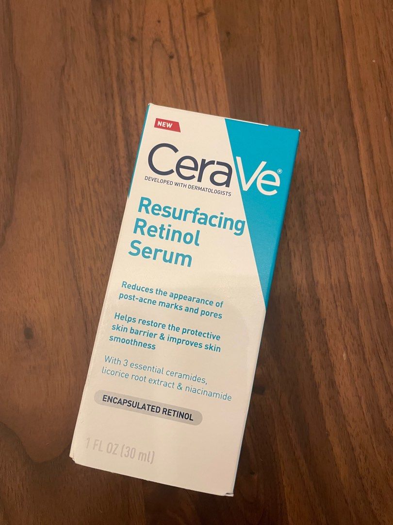 Cerave Reaurfacing Retinol Serum, Beauty & Personal Care, Face, Face ...