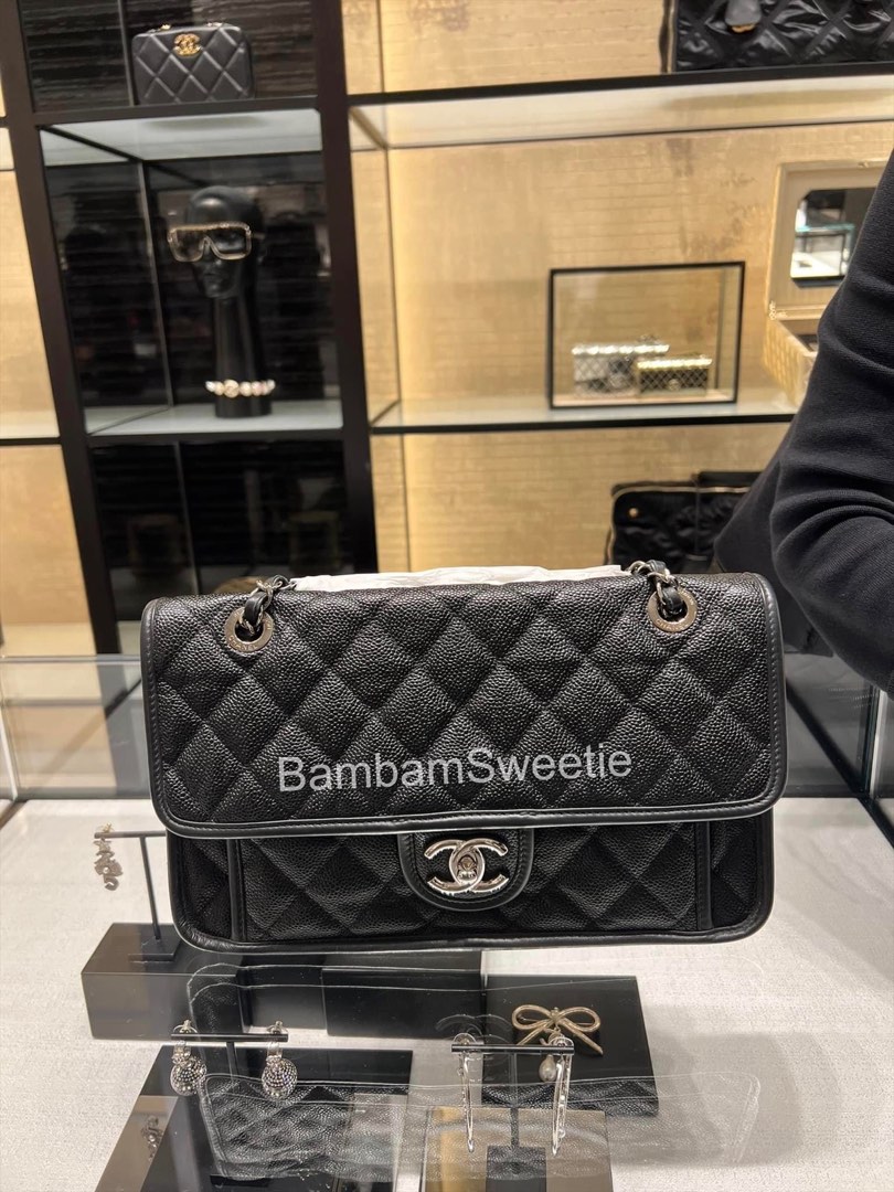 CHANEL FRENCH RIVERA FLAP BAG, Luxury, Bags & Wallets on Carousell