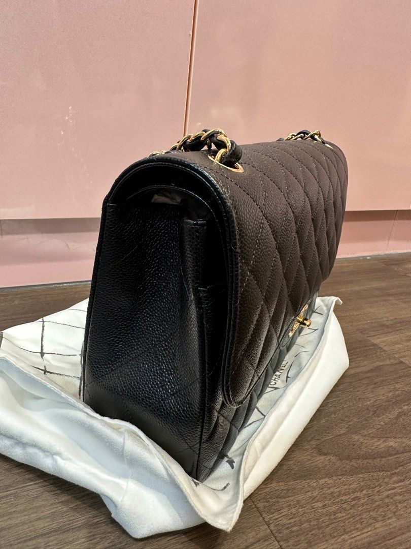 Chanel Large CF Bag (Gold Hardware) Full Set, Luxury, Bags & Wallets on ...