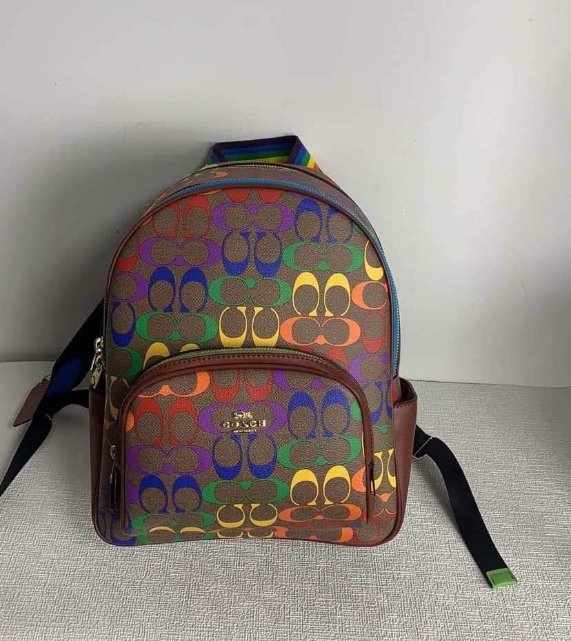 Coach Court Rainbow Backpack on Carousell